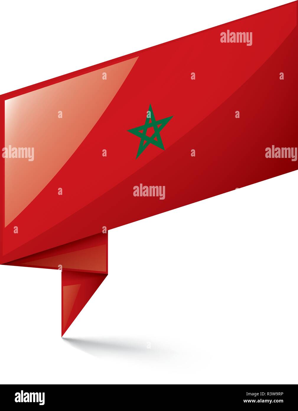 Morocco flag, vector illustration on a white background Stock Vector ...