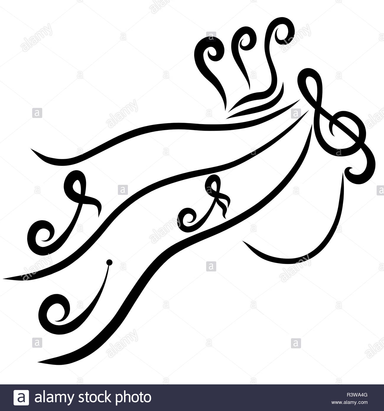 Treble Clef Tattoo Stock Photos & Treble Clef Tattoo Stock Images - Alamy