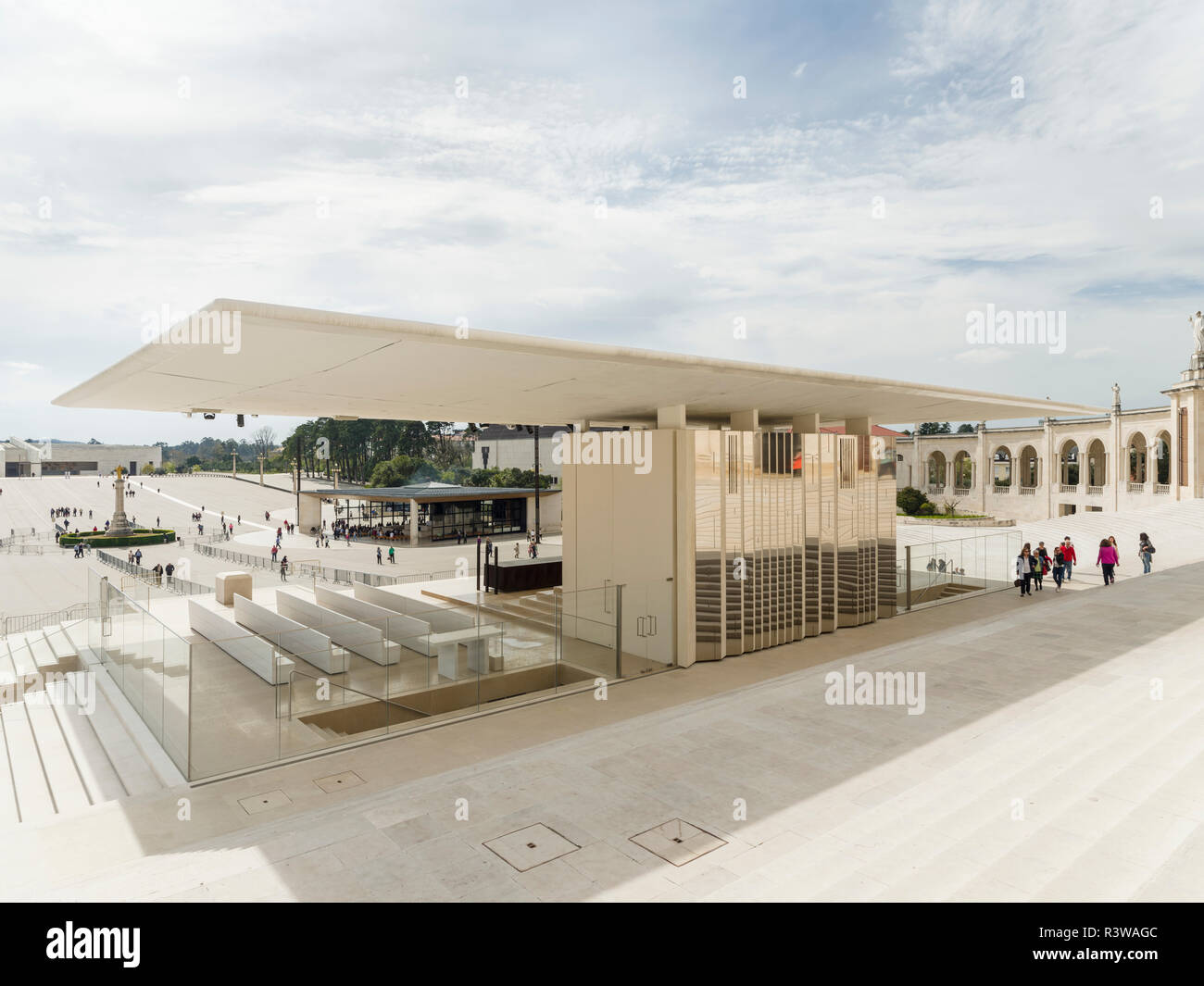 The altar overlooking the pilgrim's square. Fatima, a place of ...