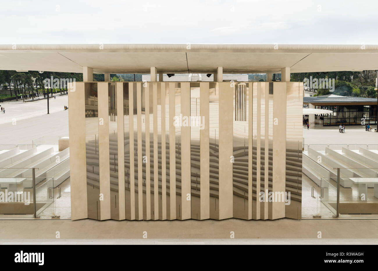 The altar overlooking the pilgrim's square. Fatima, a place of ...