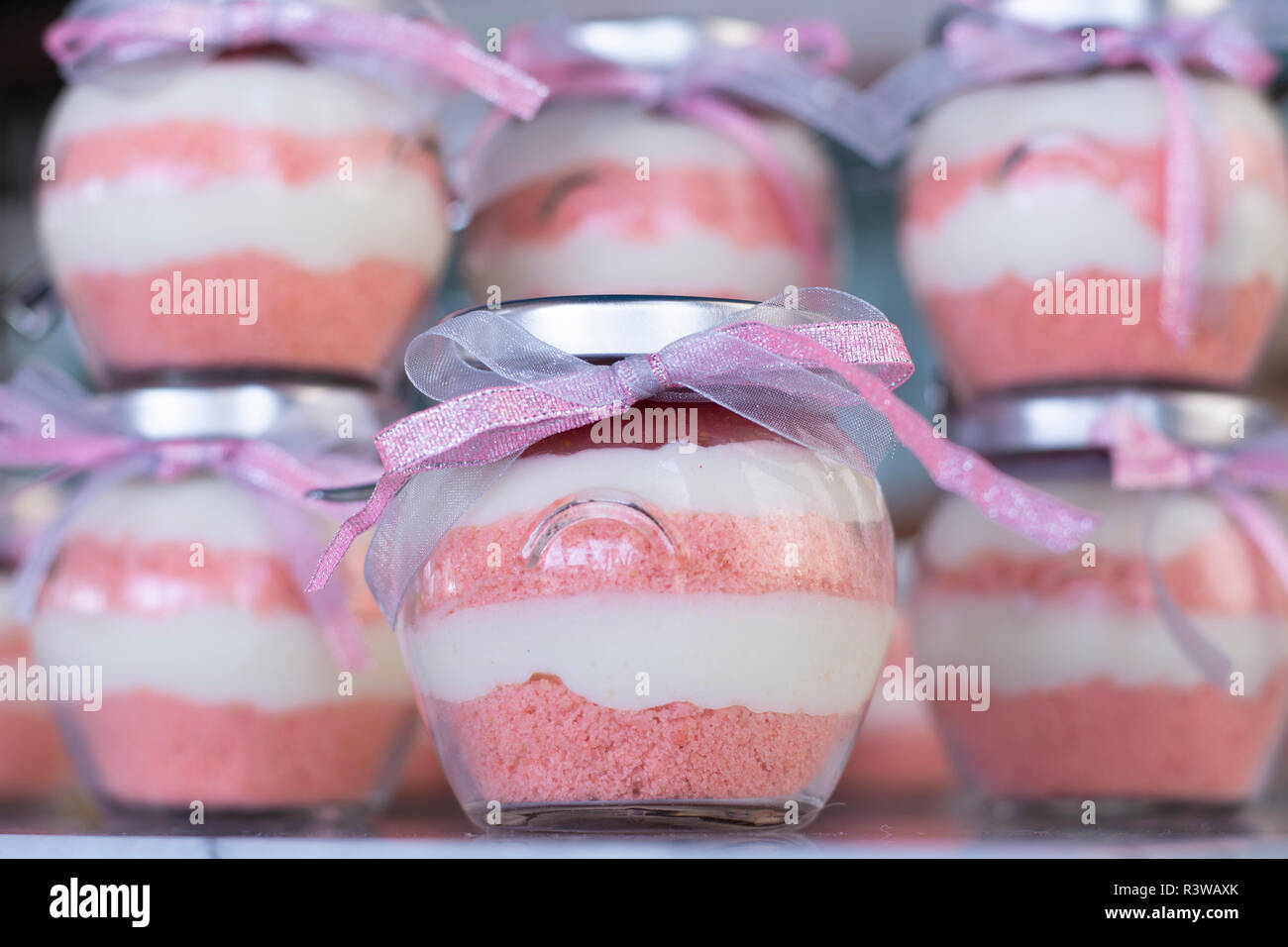 Special design jar cakes for weddings and events Stock Photo - Alamy