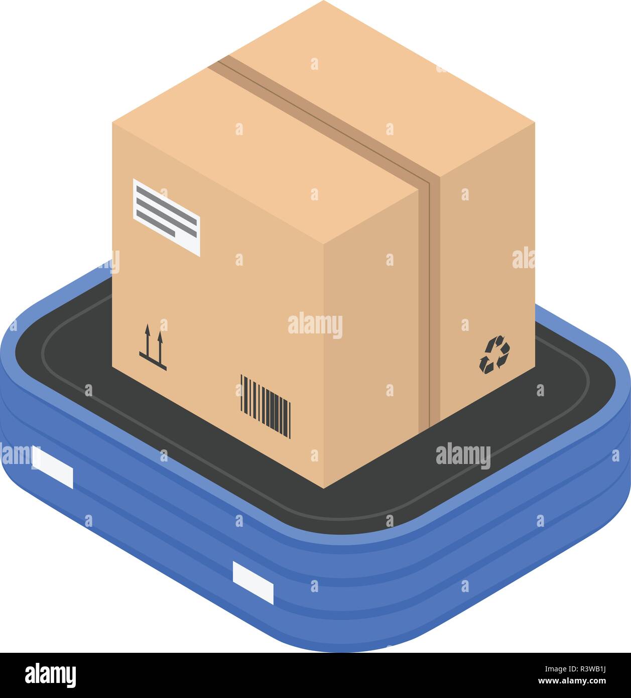 Delivery box icon. Isometric of delivery box vector icon for web design isolated on white ...