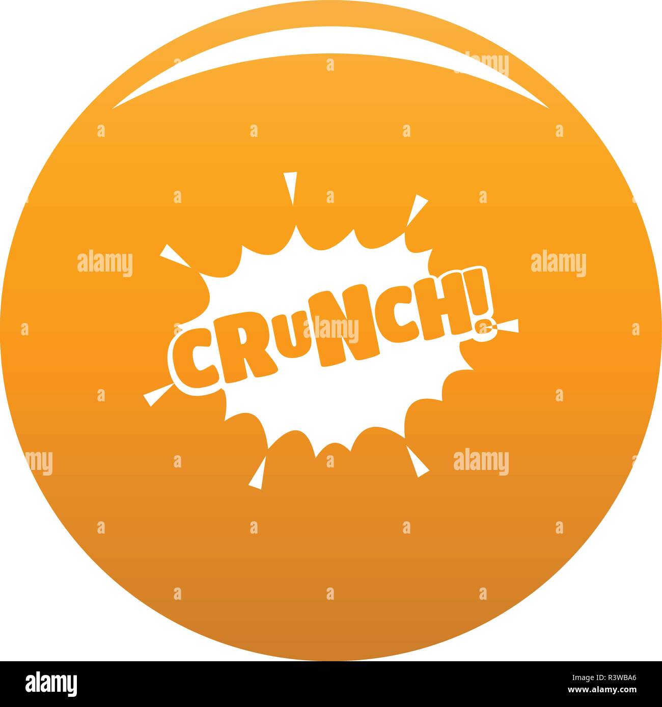 Comic boom crunch icon. Simple illustration of comic boom crunch vector ...