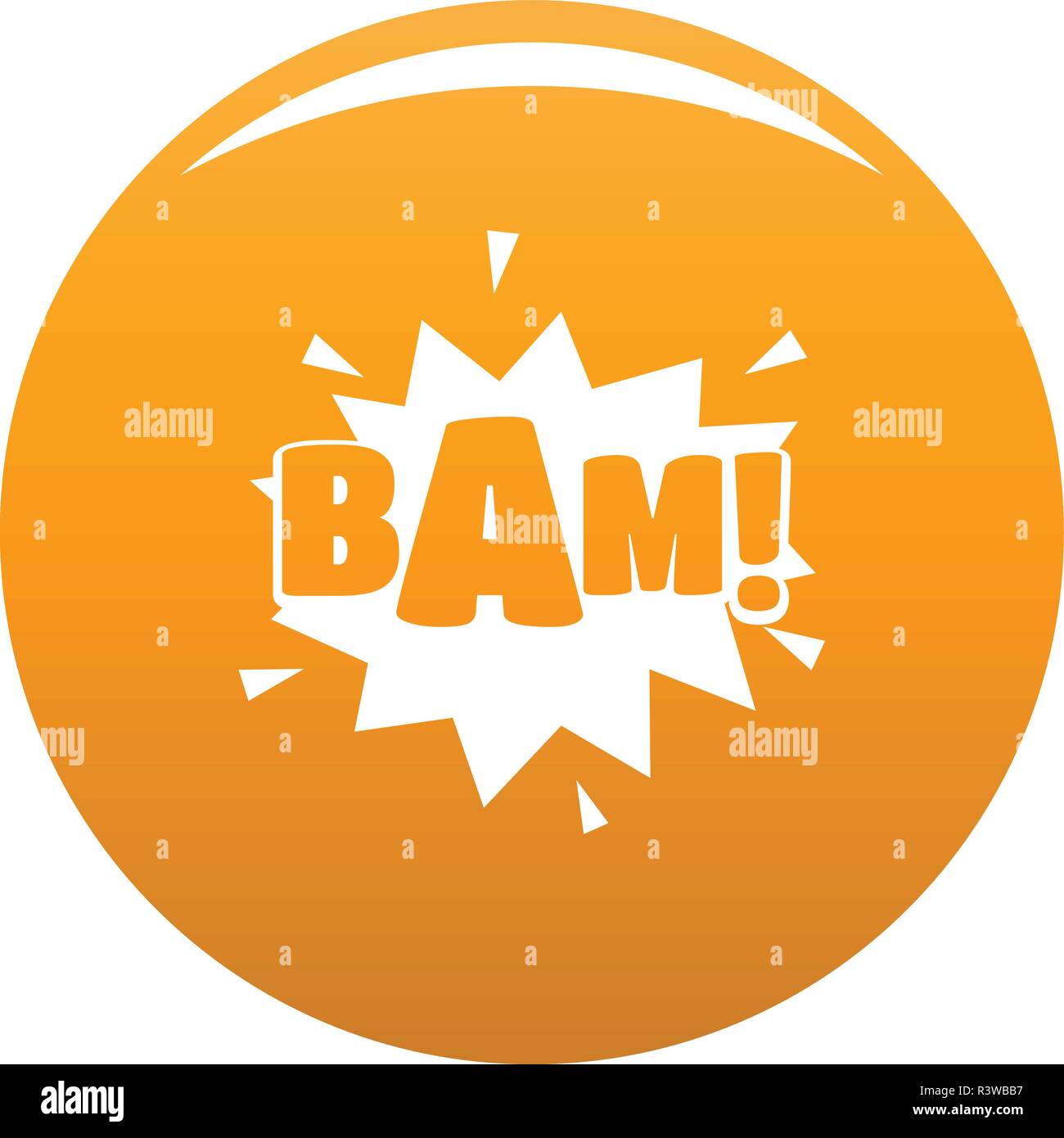 Comic boom bam icon. Simple illustration of comic boom bam vector icon ...