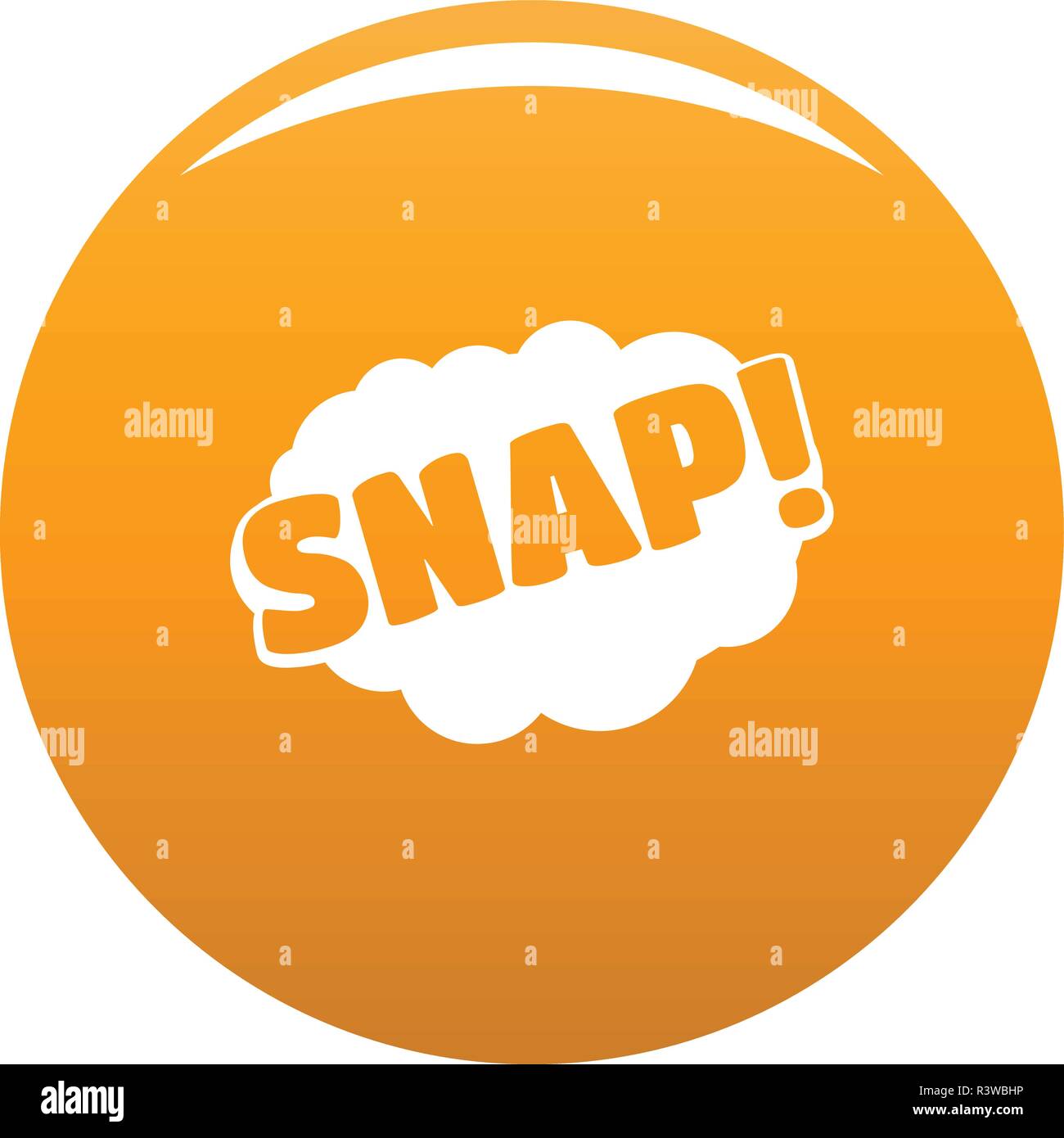 Comic boom snap icon. Simple illustration of comic boom snap vector ...
