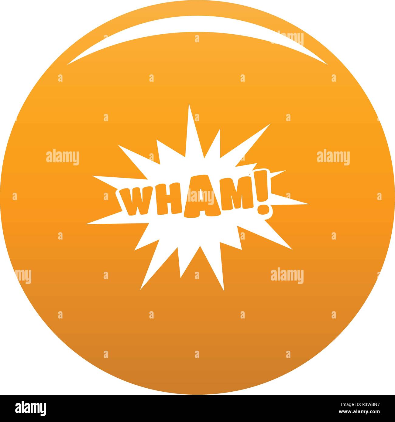 Comic boom wham icon. Simple illustration of comic boom wham vector ...