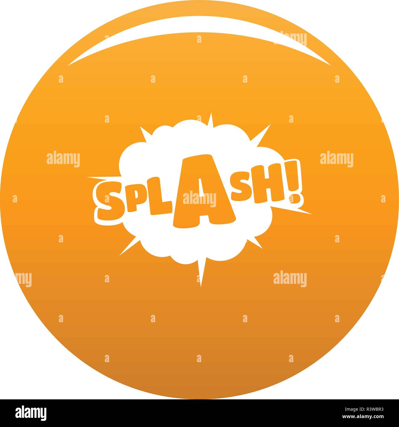 Comic boom splash icon. Simple illustration of comic boom splash vector ...