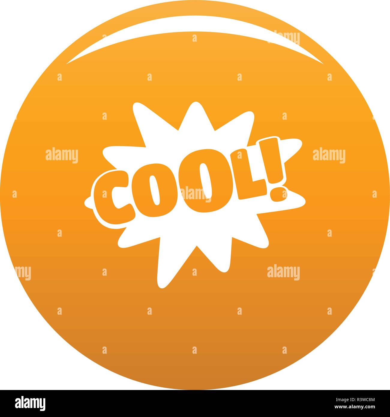 Comic boom cool icon. Simple illustration of comic boom cool vector ...