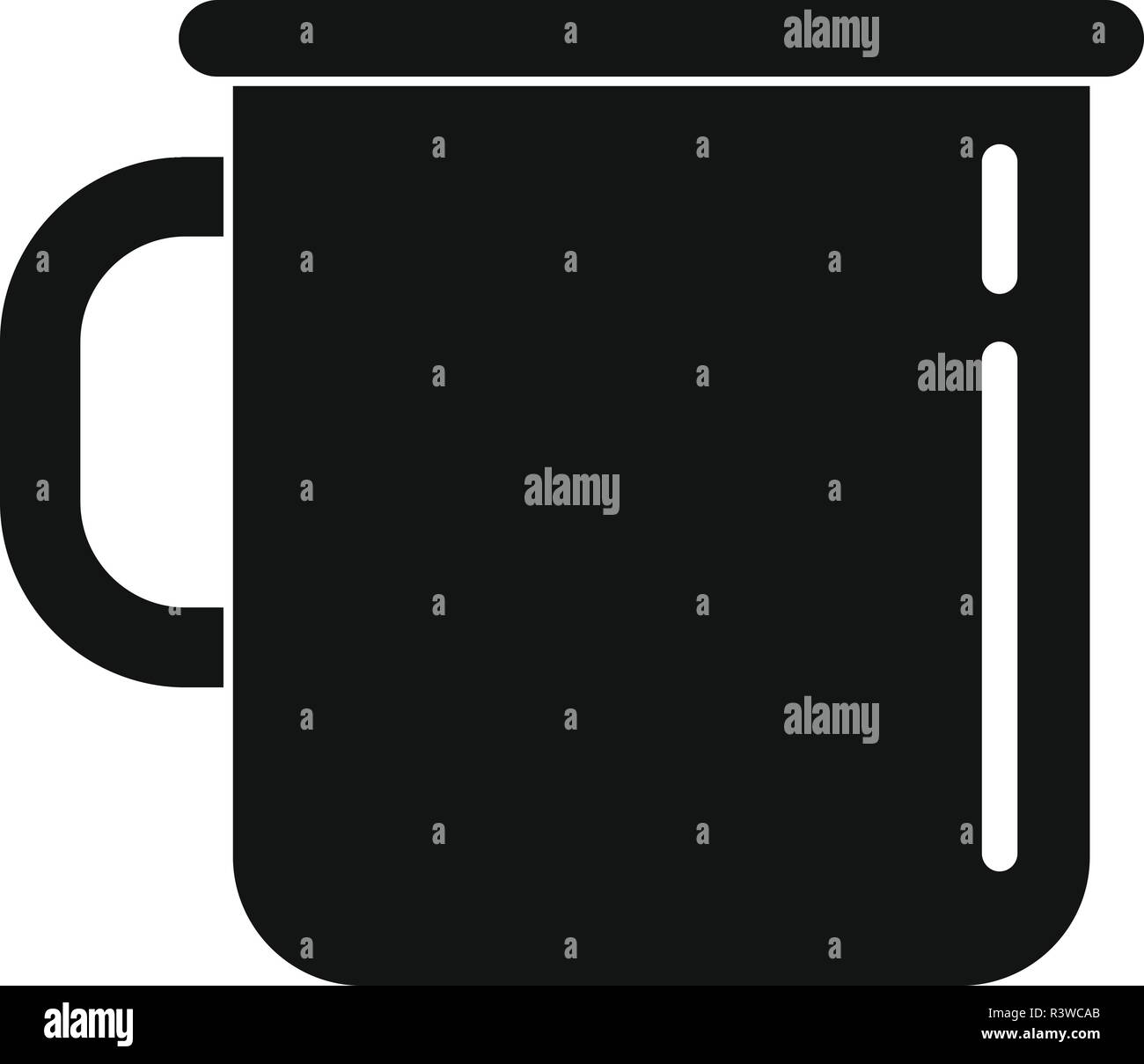 Metal cup icon. Simple illustration of metal cup vector icon for web ...