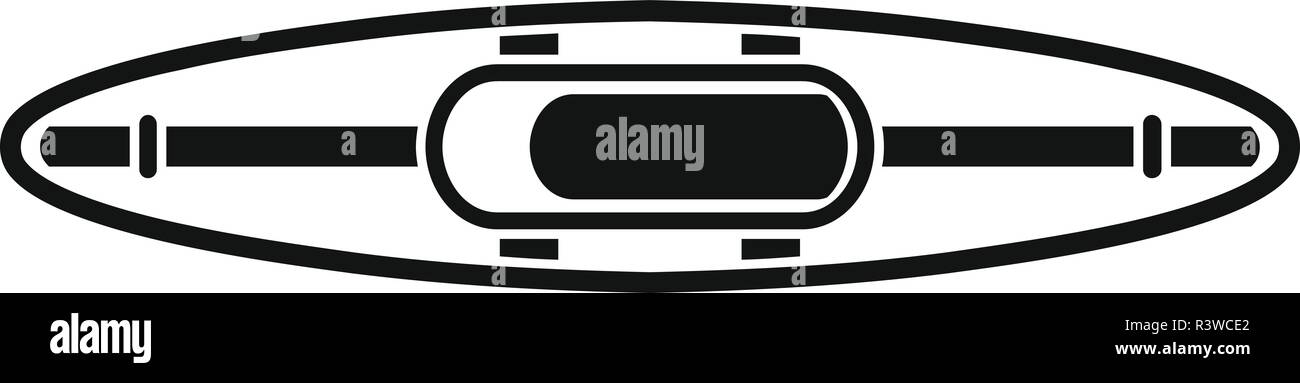 Canoe icon. Simple illustration of canoe vector icon for web design ...