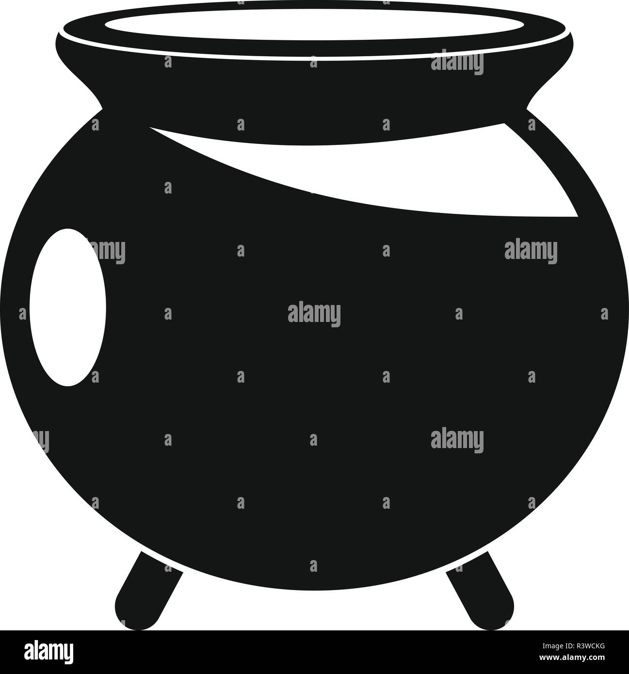 Halloween cauldron icon. Simple illustration of halloween cauldron ...