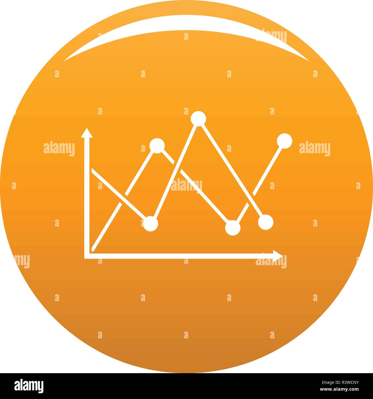 Line diagram icon. Simple illustration of diagram vector icon for any ...