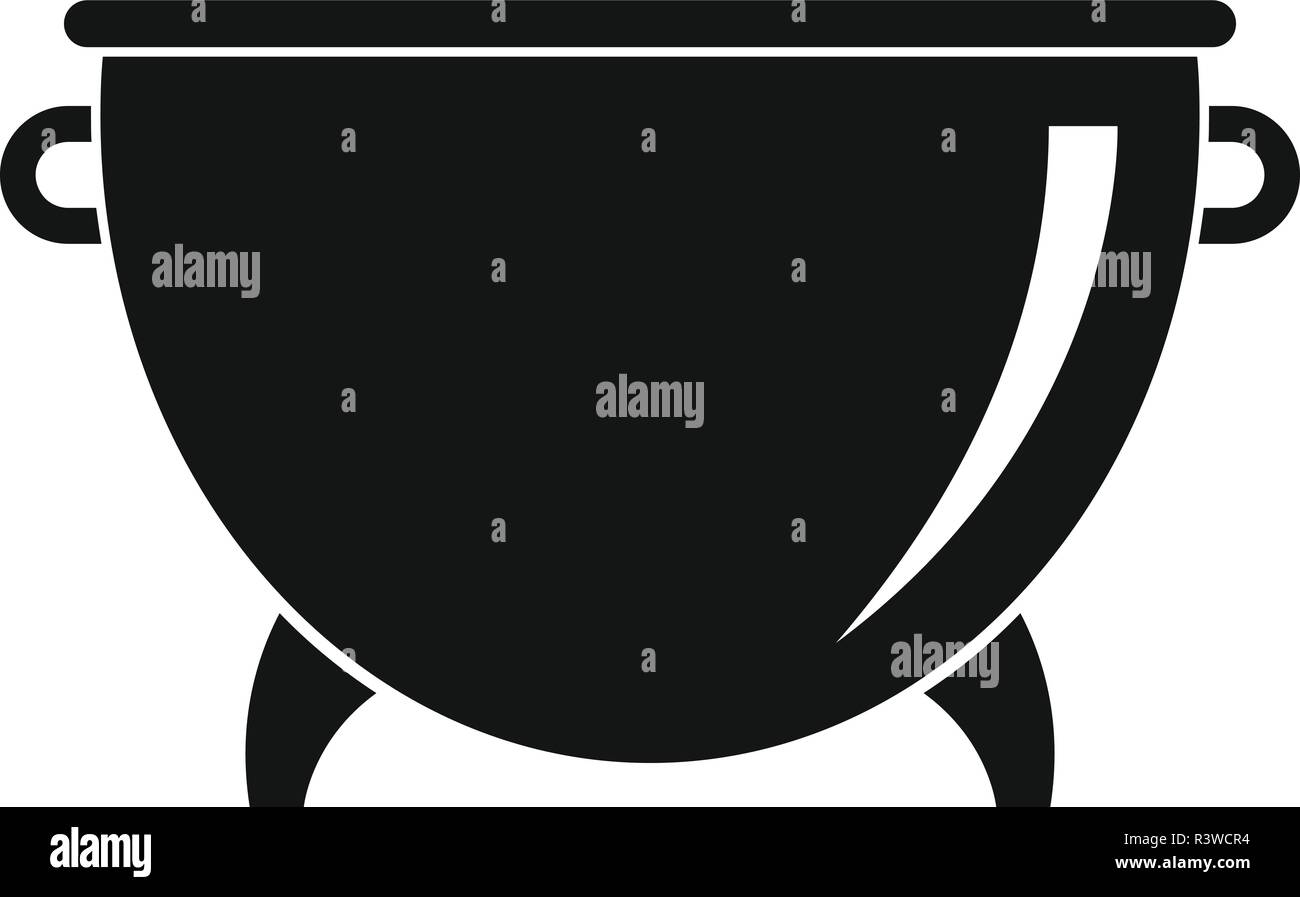 Kitchen cauldron icon. Simple illustration of kitchen cauldron vector ...