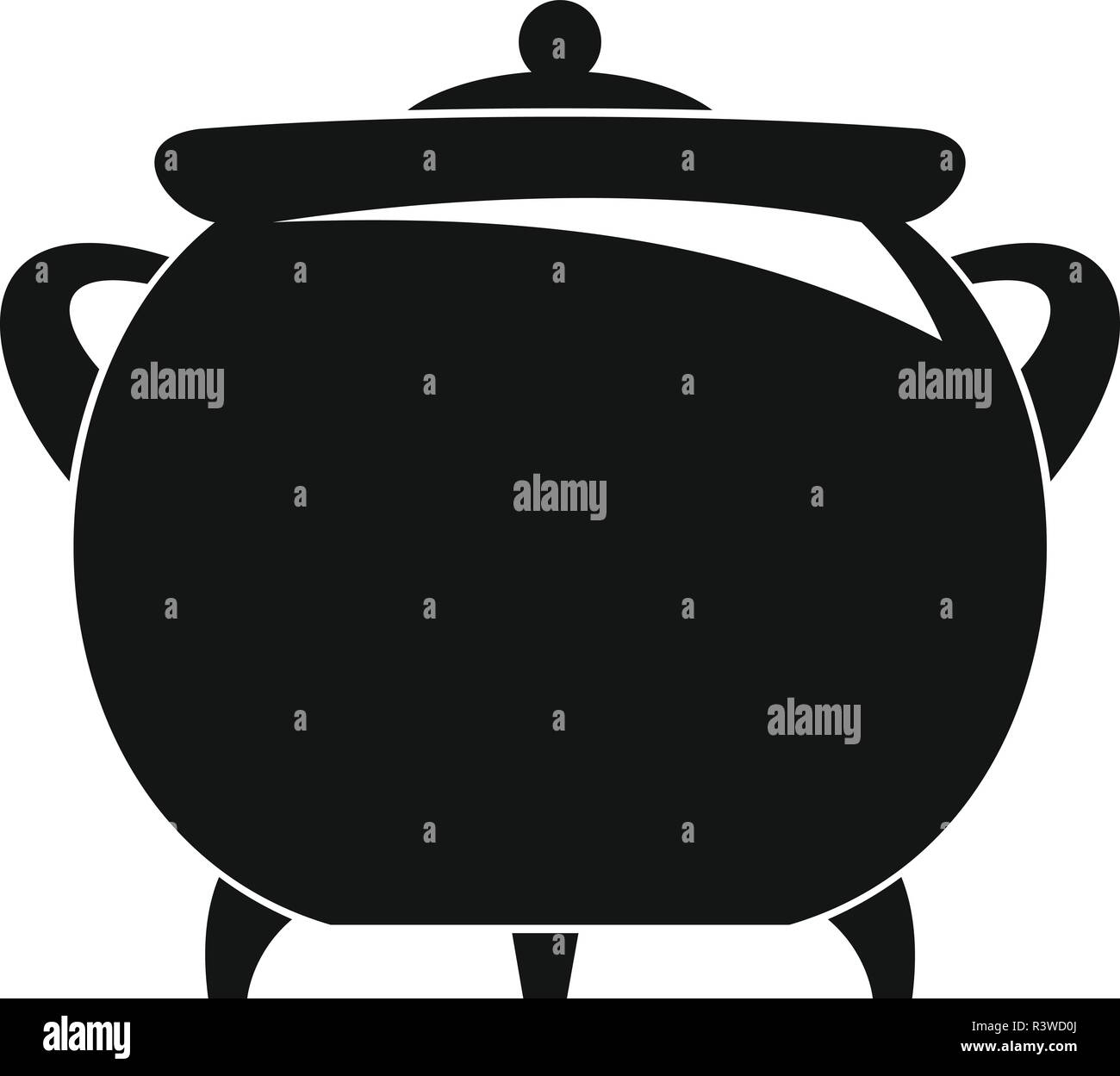 Cauldron icon. Simple illustration of cauldron vector icon for web ...