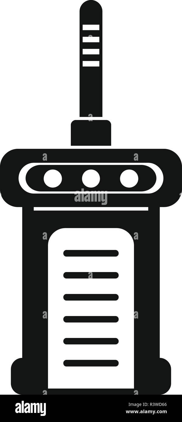 Portable radio icon. Simple illustration of portable radio vector icon ...