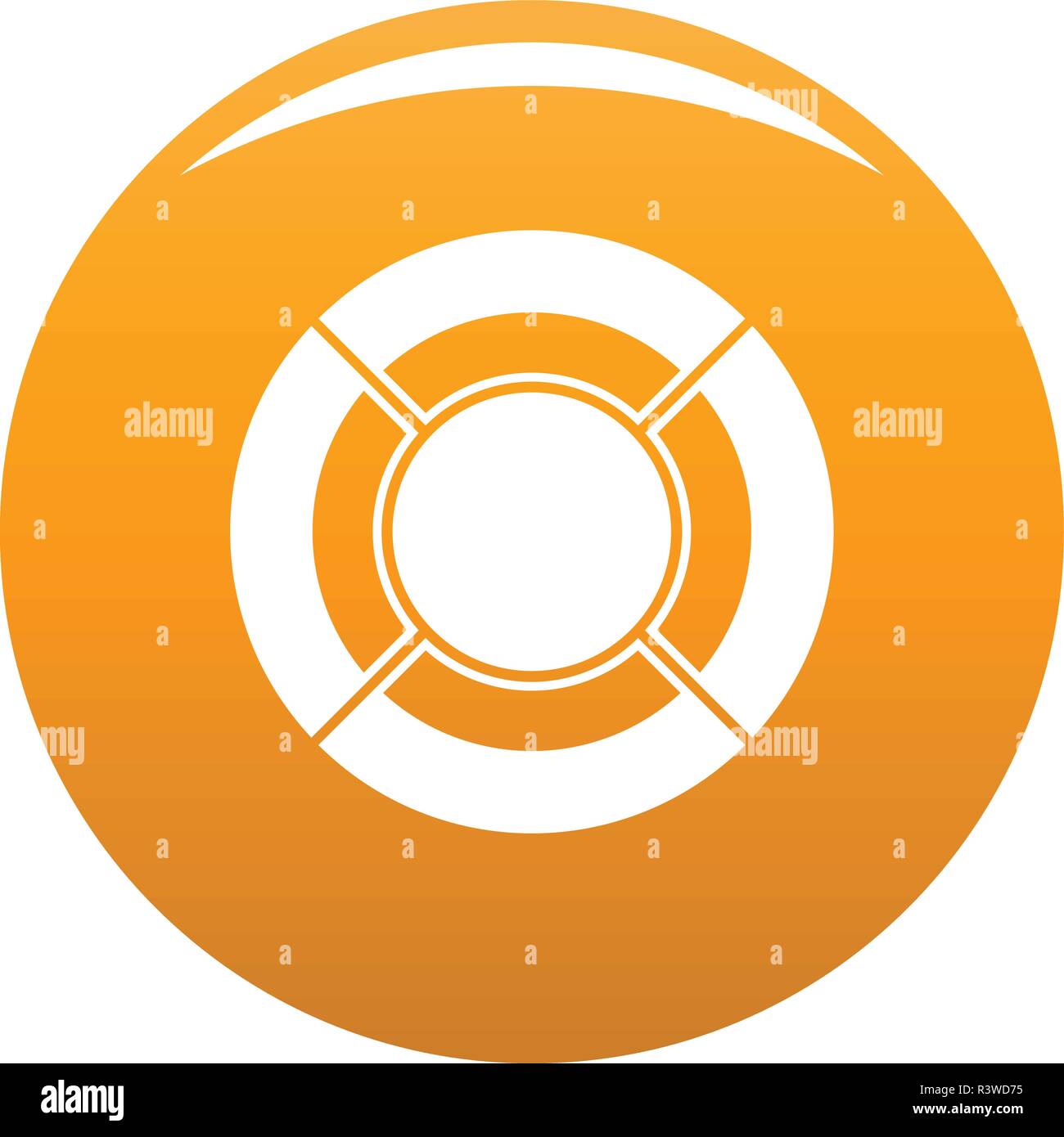 Circle graph icon. Simple illustration of circle graph vector icon for ...