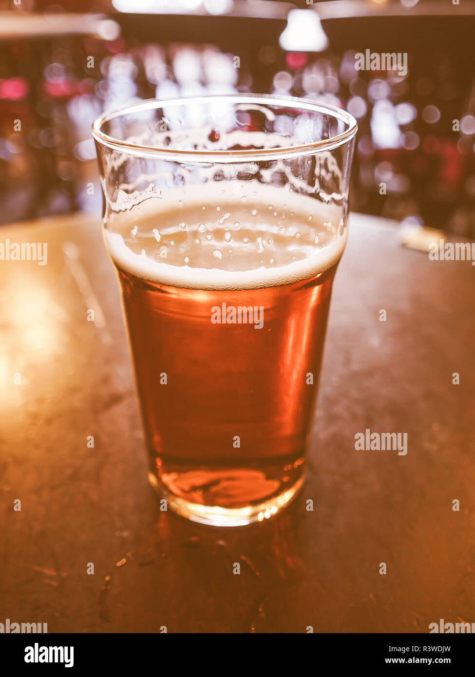 Retro looking Ale beer Stock Photo - Alamy