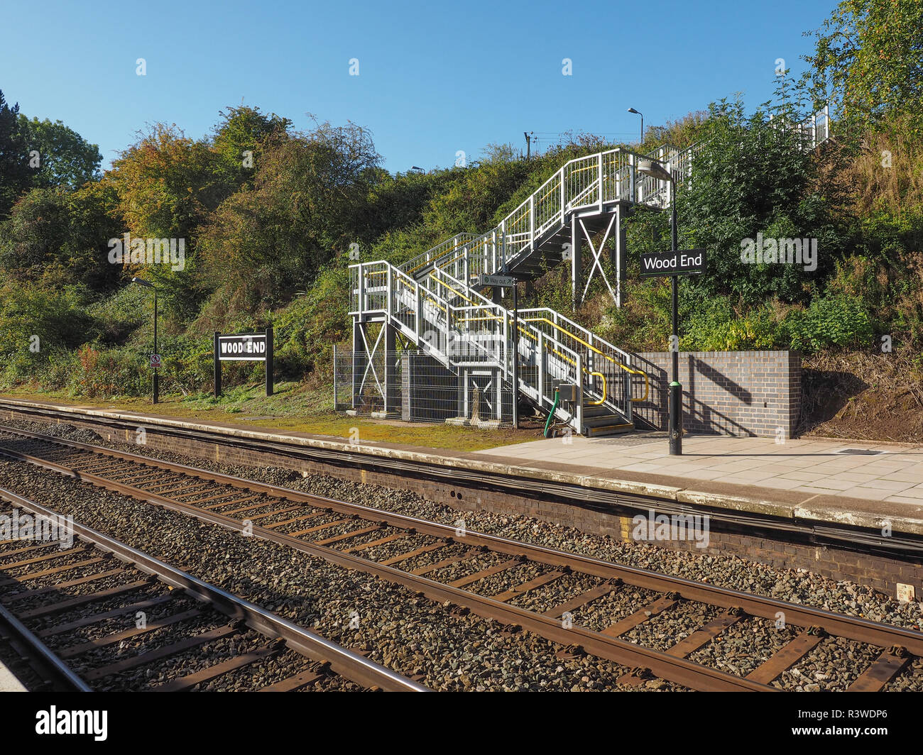 Wood End station in Tanworth in Arden Stock Photo - Alamy