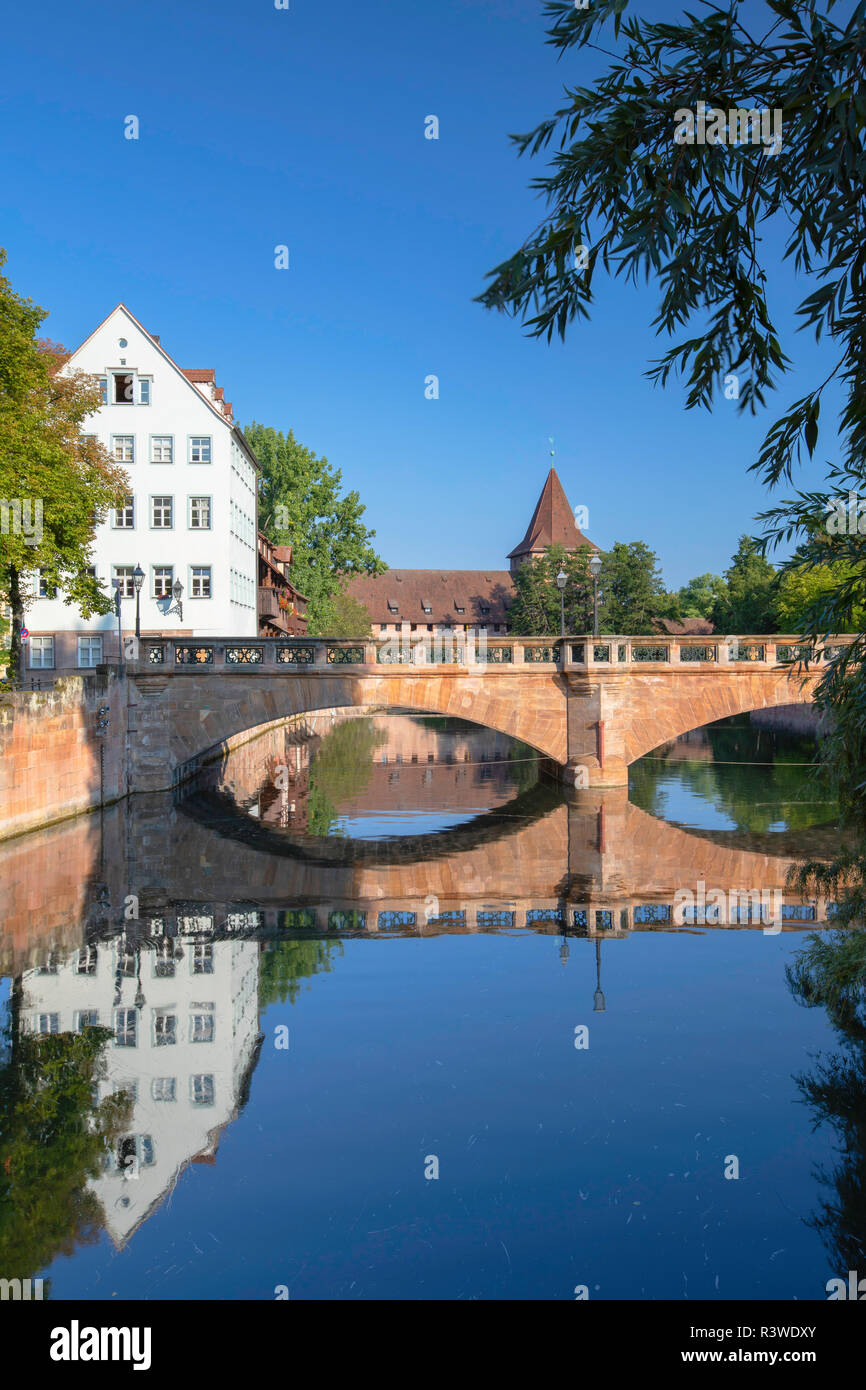 Max bridge river pegnitz nuremberg germany hi-res stock photography and ...