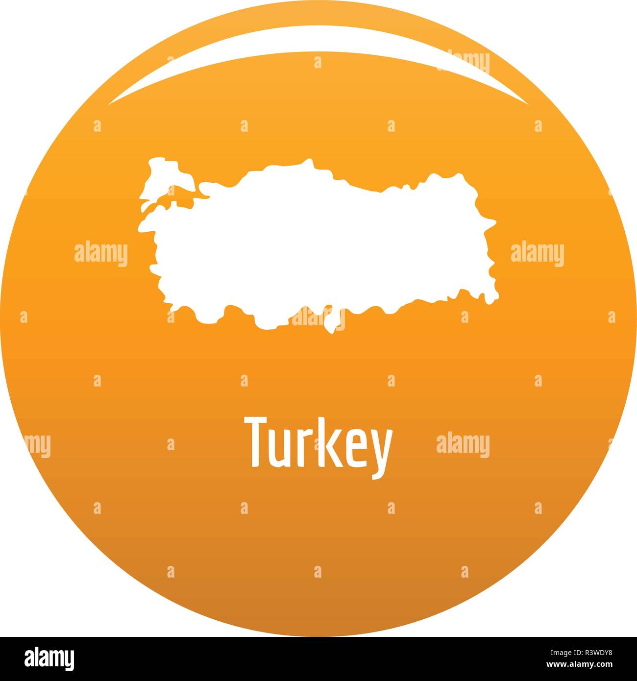 Turkey map in black. Simple illustration of Turkey map vector isolated ...