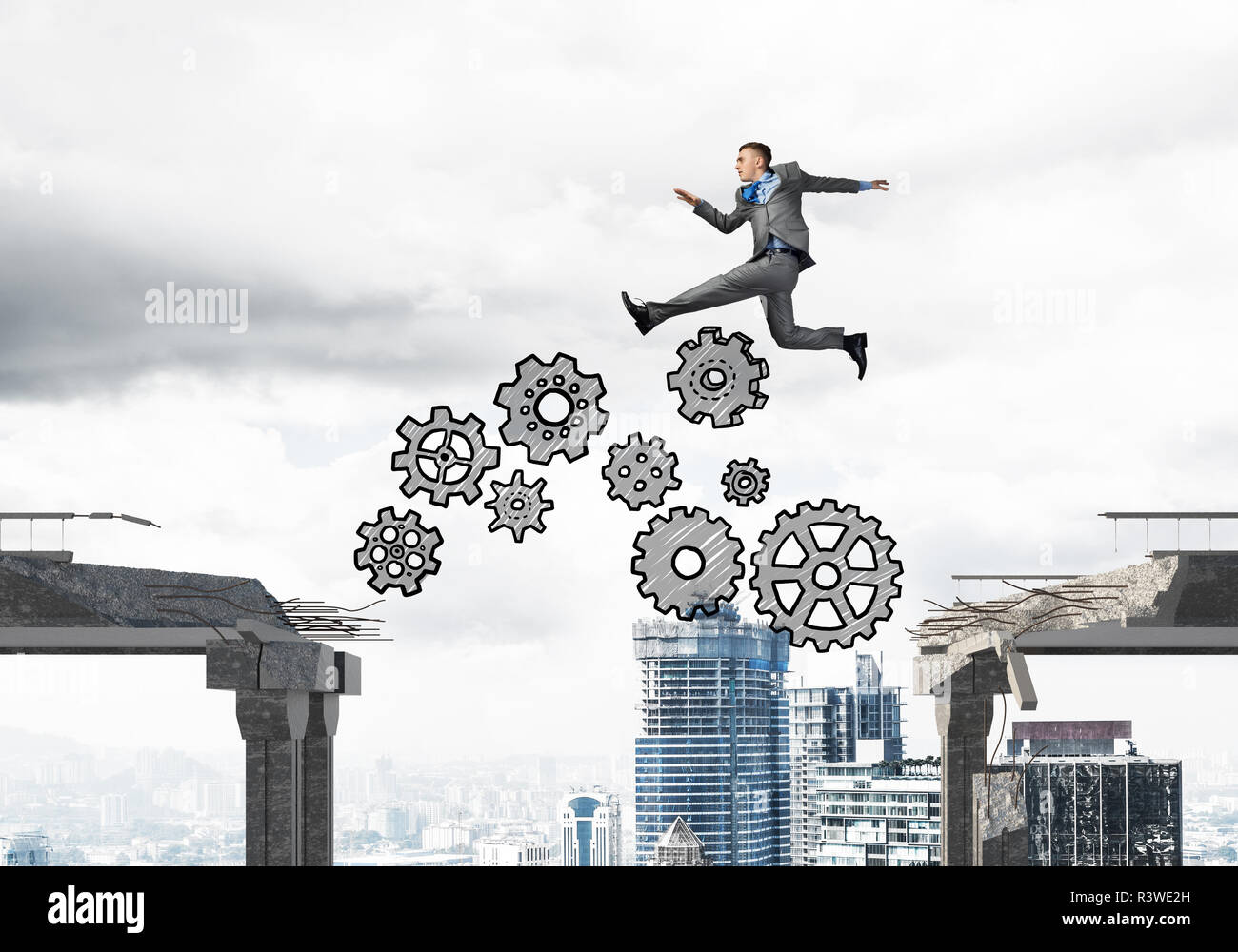 Problem and difficulties overcoming concept Stock Photo - Alamy