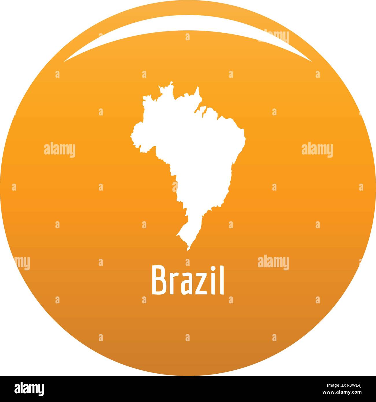 Brazil map in black. Simple illustration of Brazil map vector isolated ...