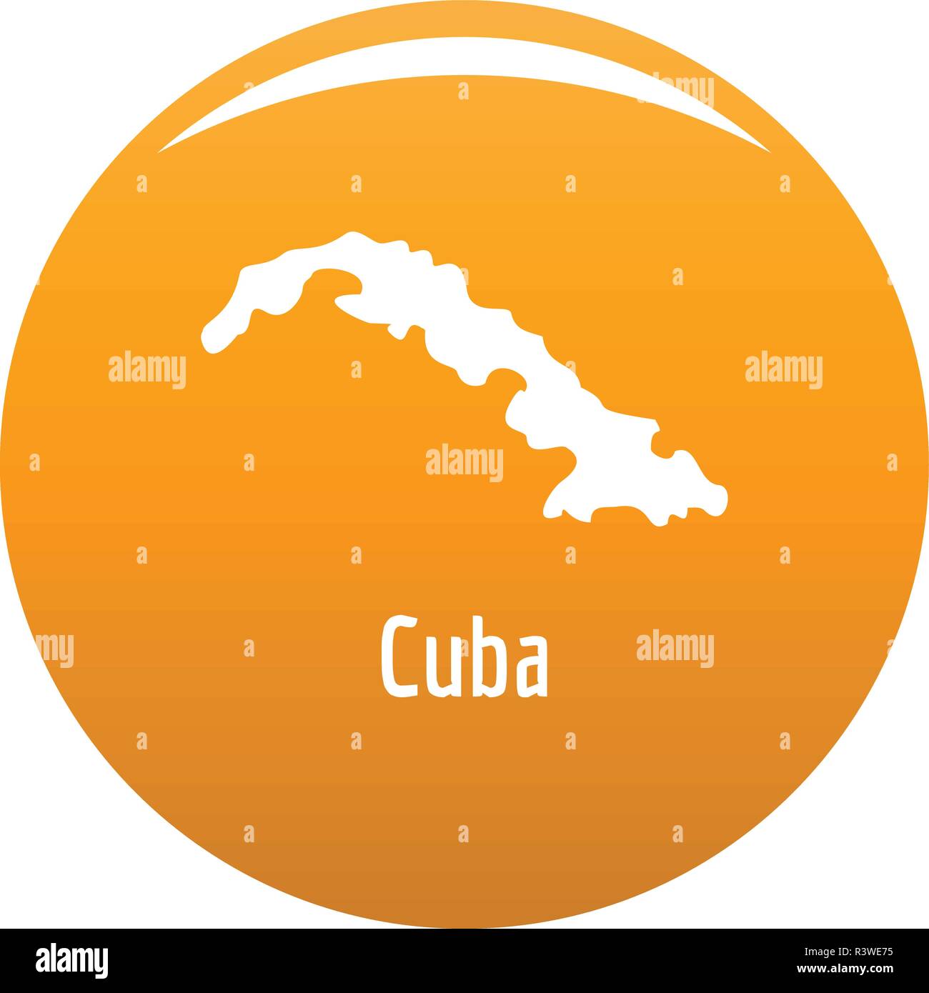 Cuba map in black. Simple illustration of Cuba map vector isolated on ...