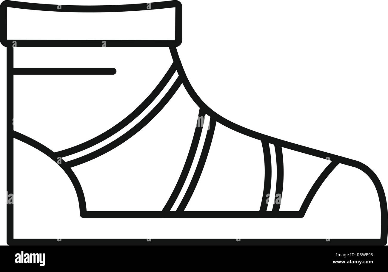 Camp boot icon. Outline illustration of camp boot vector icon for web ...
