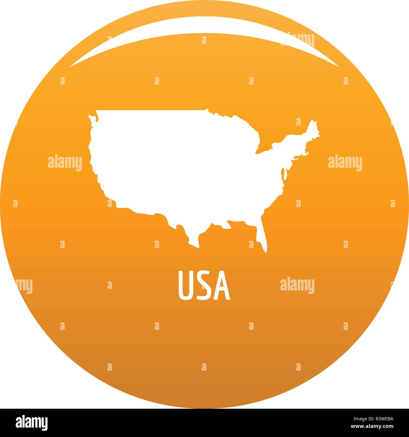 USA map in black. Simple illustration of USA map vector isolated on ...
