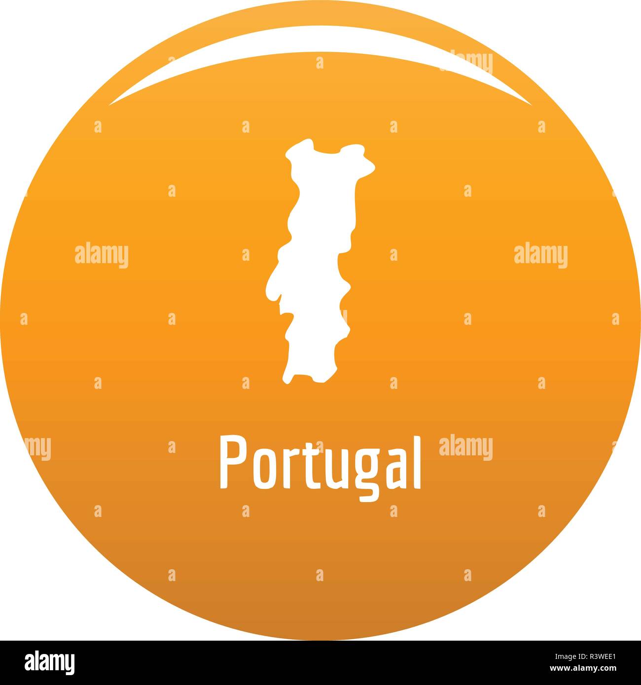 Portugal map in black. Simple illustration of Portugal map vector ...