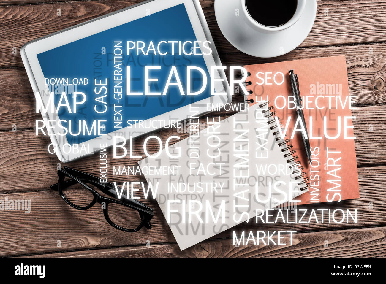 Modern workplace concept Stock Photo - Alamy