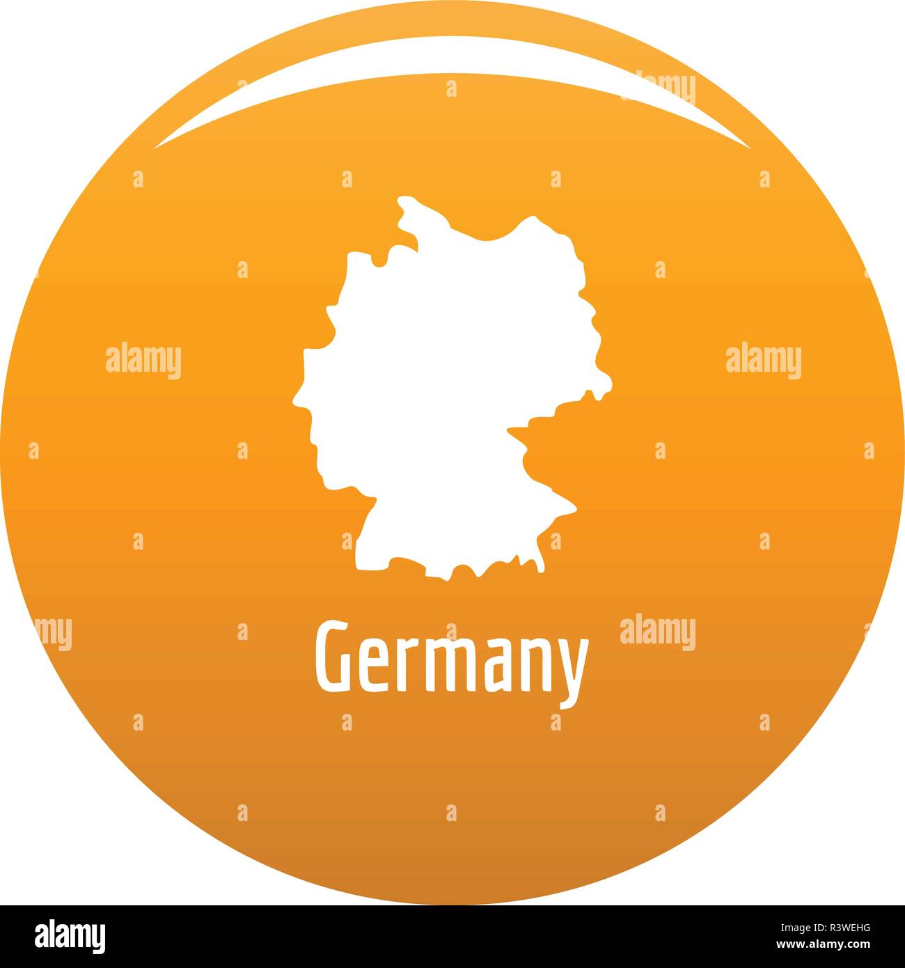 Germany map in black. Simple illustration of Germany map vector ...