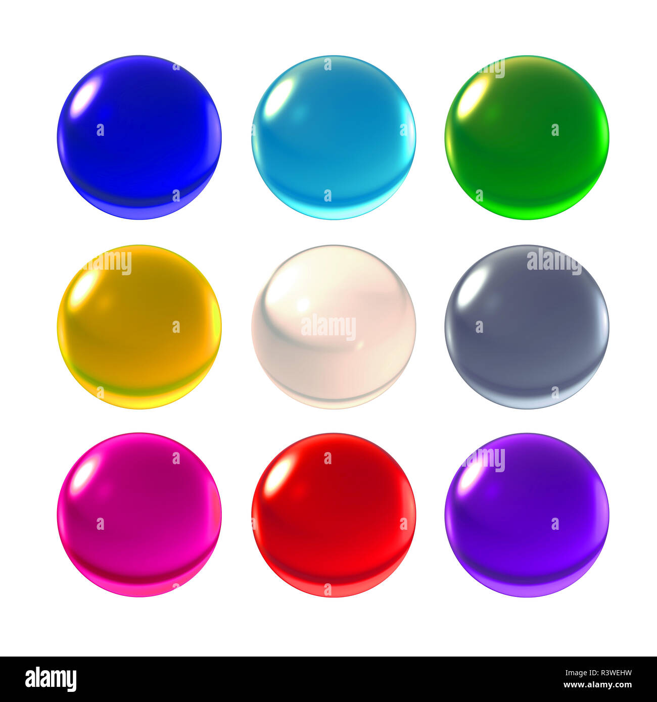 nine color crystal ball Stock Photo - Alamy
