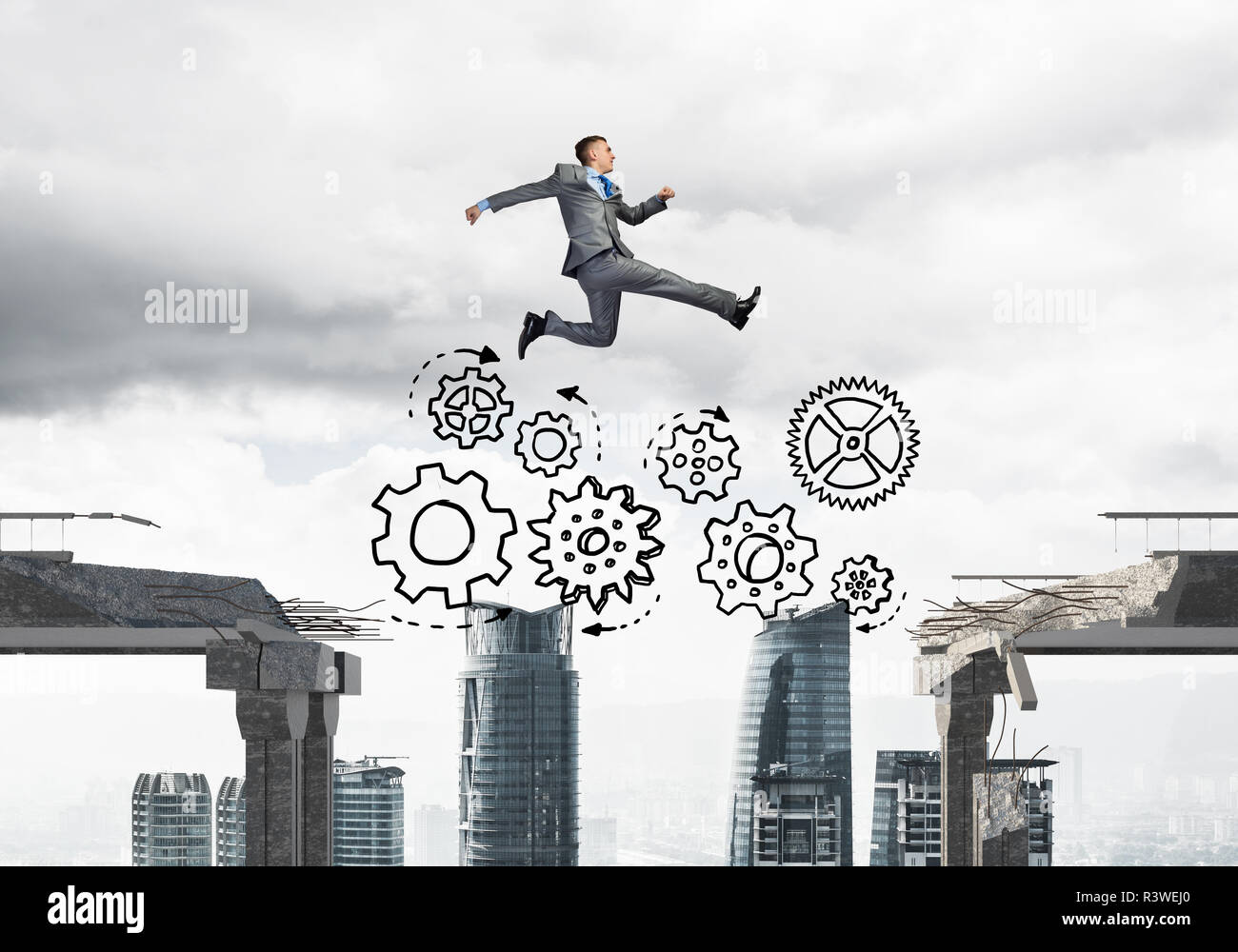 Problem and difficulties overcoming concept Stock Photo - Alamy