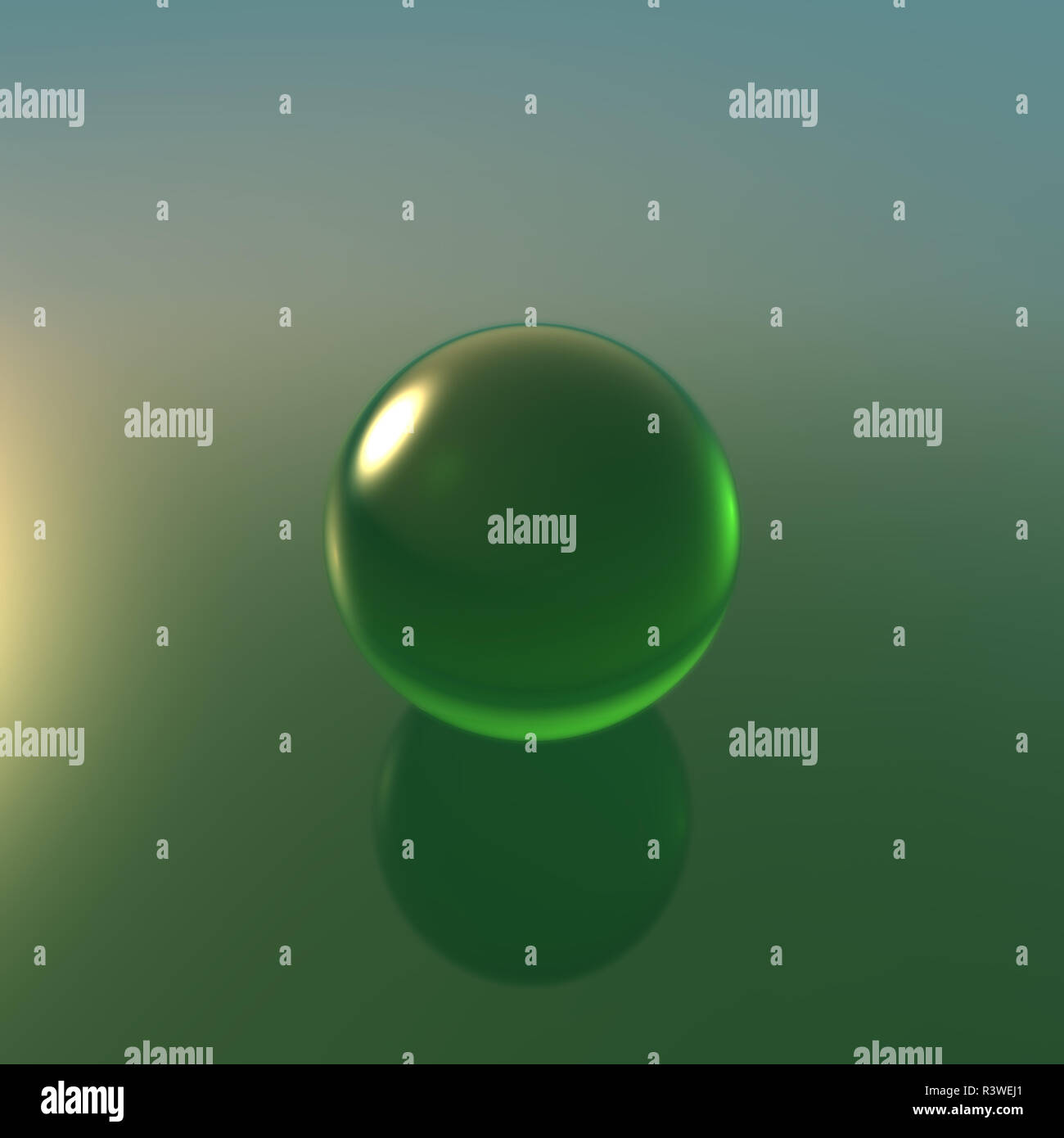 glass green ball Stock Photo - Alamy