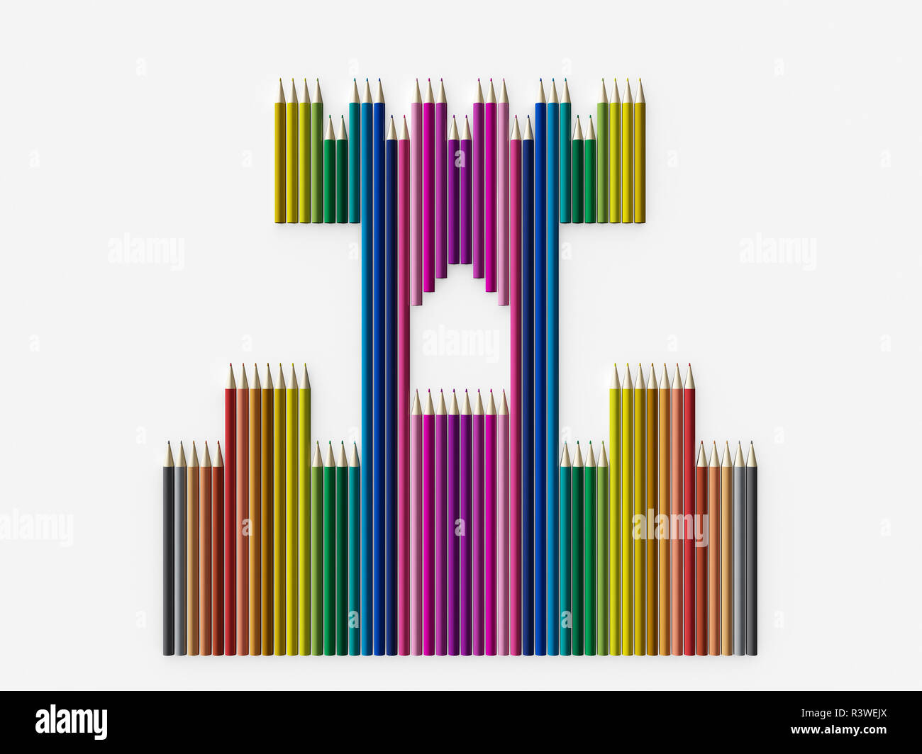 Colour illustration paint draw castle hi-res stock photography and ...