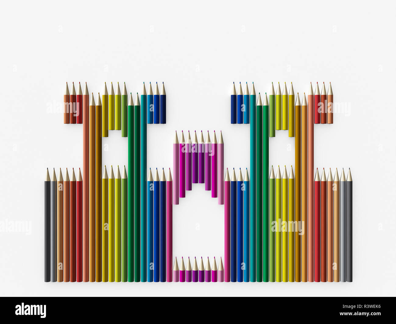 Colour illustration paint draw castle hi-res stock photography and ...