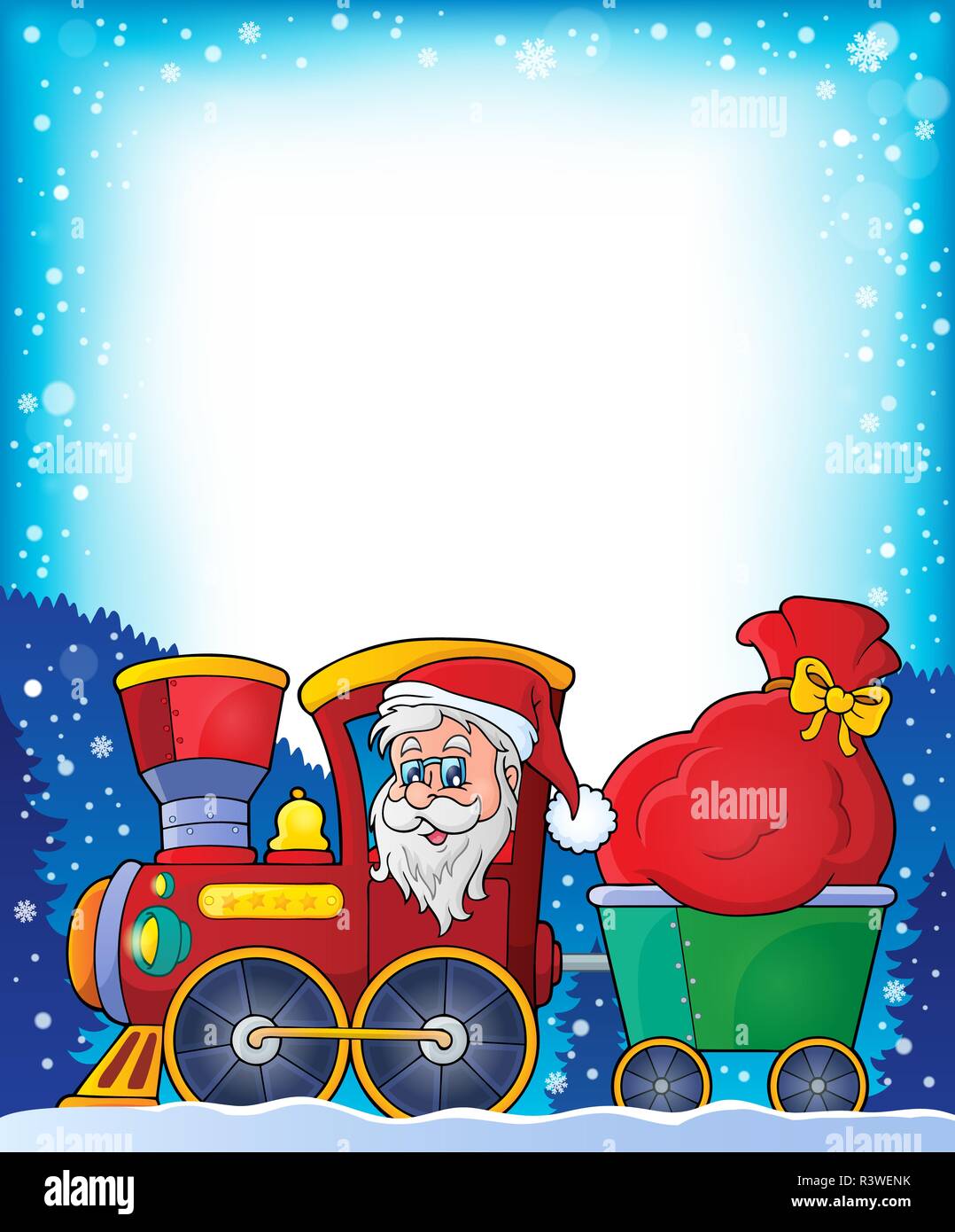 Christmas Train Border