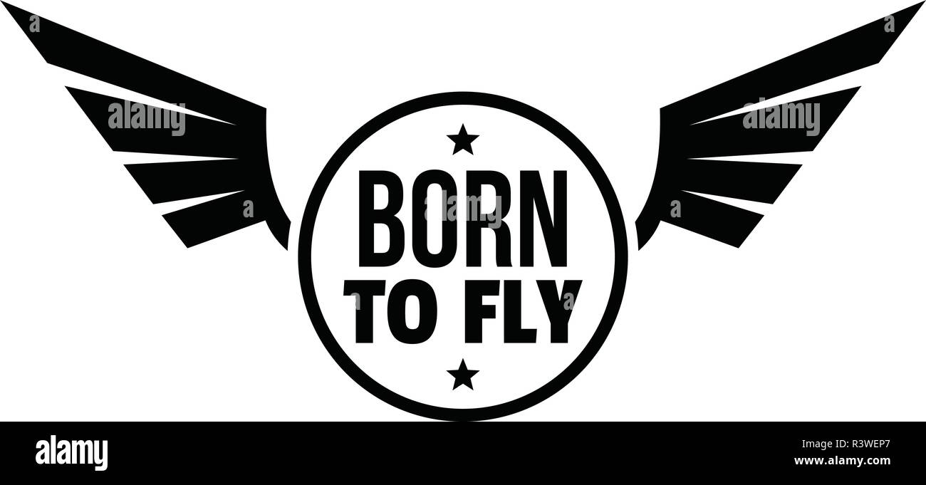 Born fly logo. Simple illustration of born fly vector logo for web ...