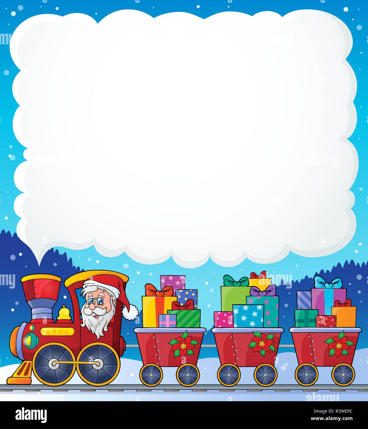 Christmas train theme image 6 Stock Photo - Alamy