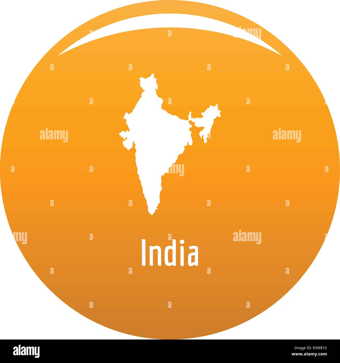 India map in black. Simple illustration of India map vector isolated on ...