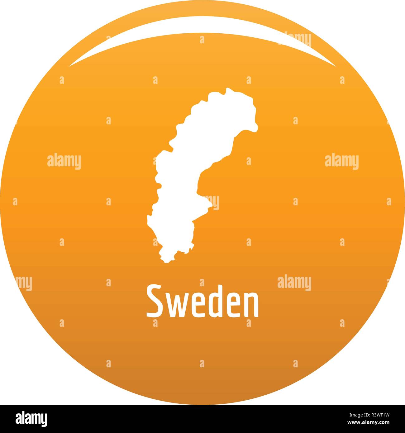 Sweden map in black. Simple illustration of Sweden map vector isolated ...