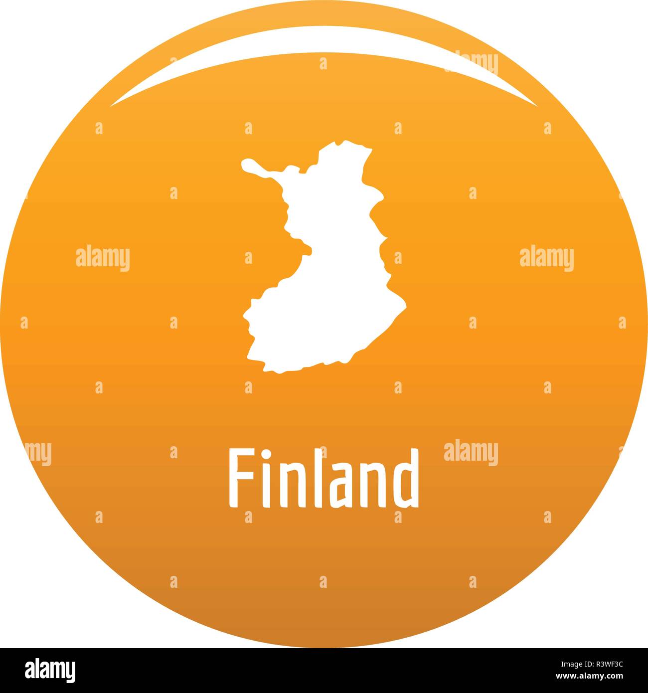 Finland map in black. Simple illustration of Finland map vector ...