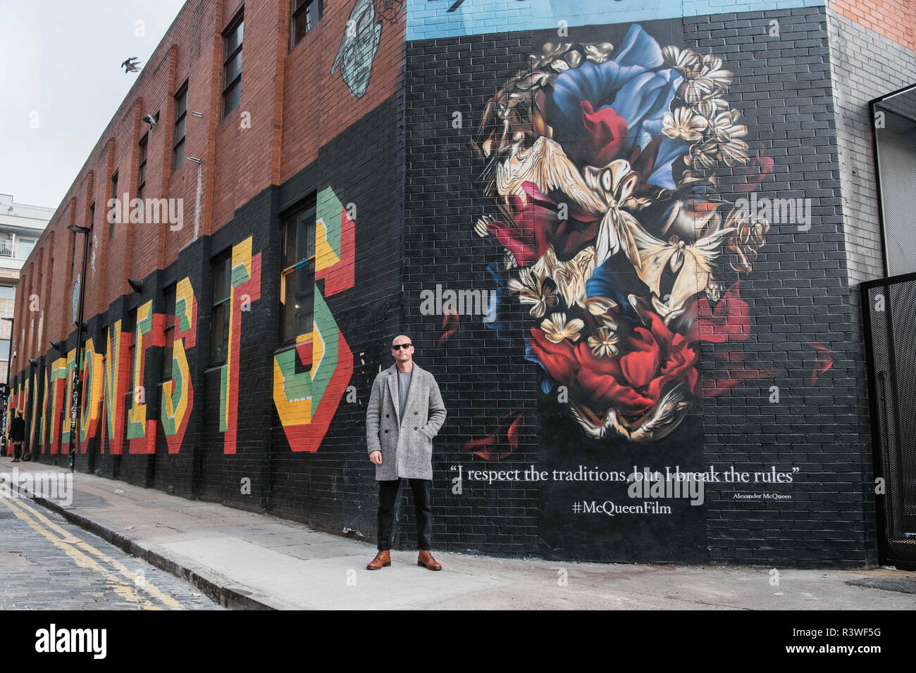 Gary McQueen collaborated with Graffiti Life on a skull mural inspired ...