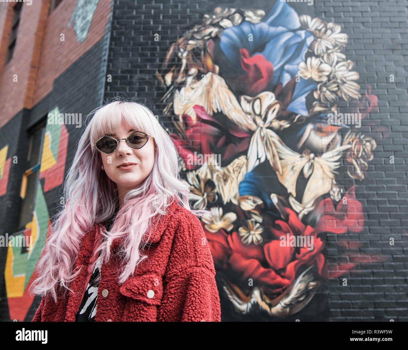 DJ and fashion icon Zoe London attended today's launch of a mural that ...