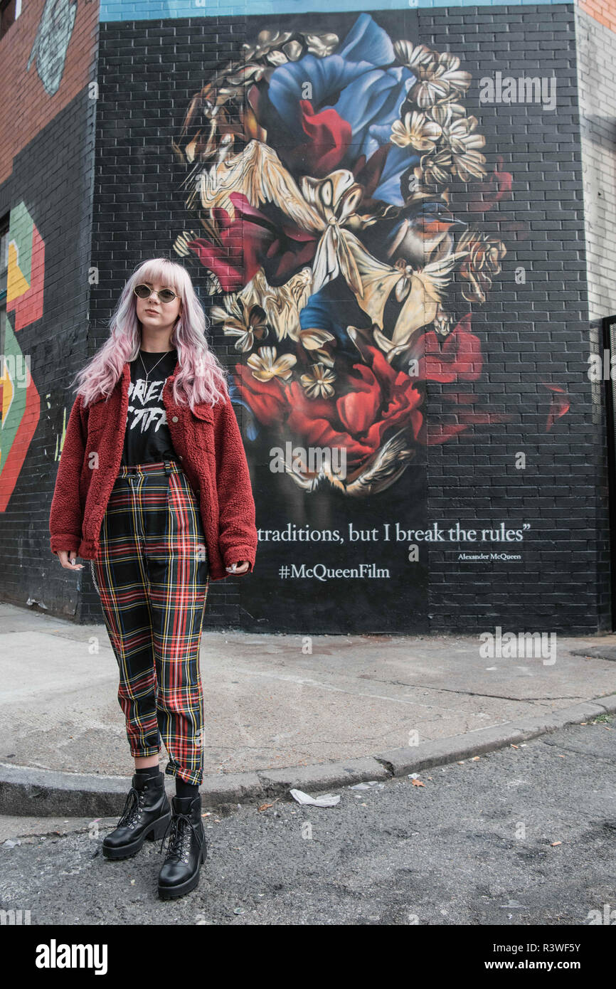 DJ and fashion icon Zoe London attended today's launch of a mural that ...