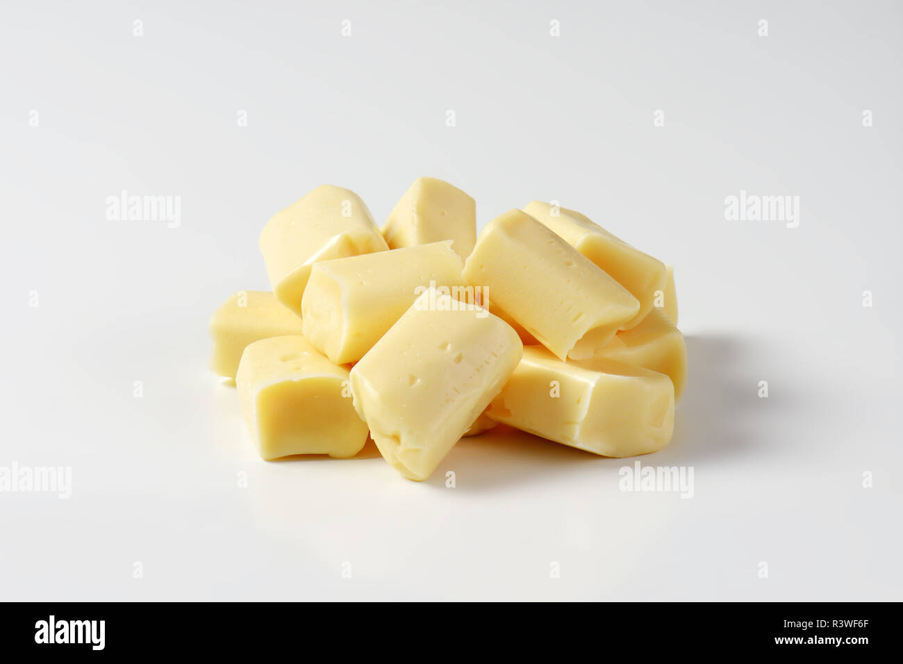 White chewy candies Stock Photo - Alamy