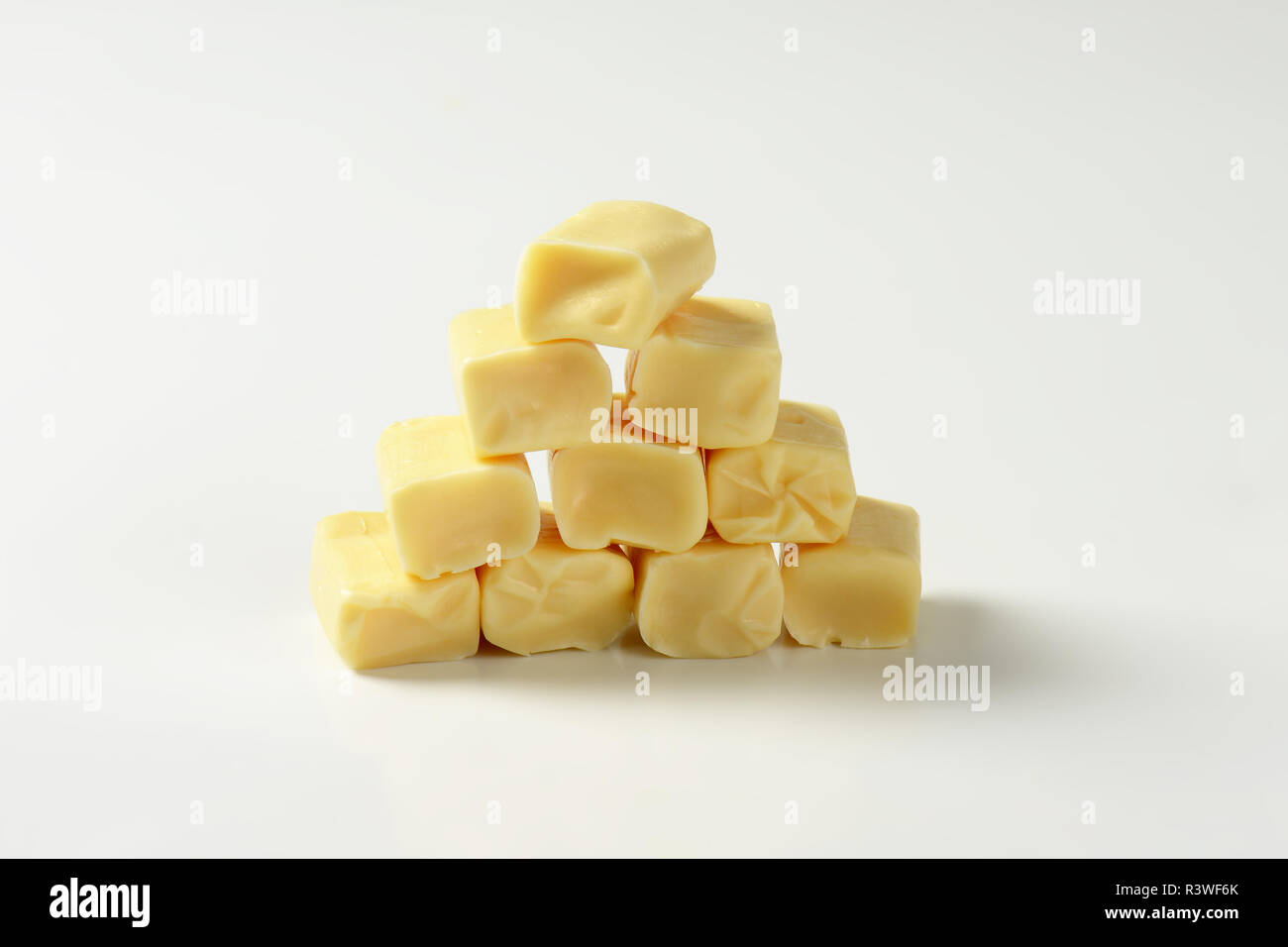 White chewy candies Stock Photo - Alamy