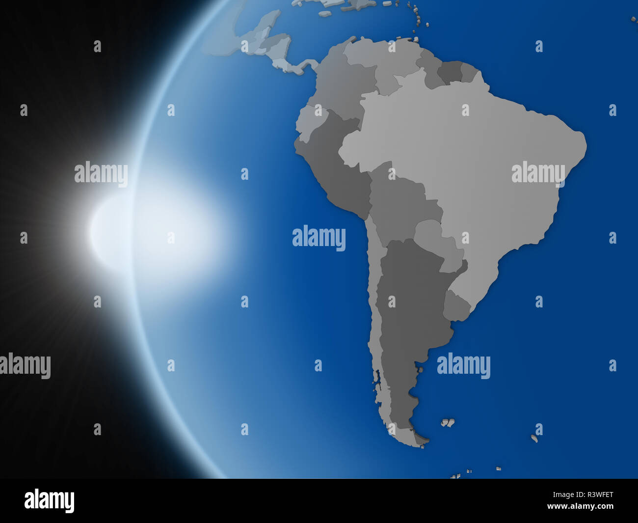 Latin american countries map hi-res stock photography and images - Alamy