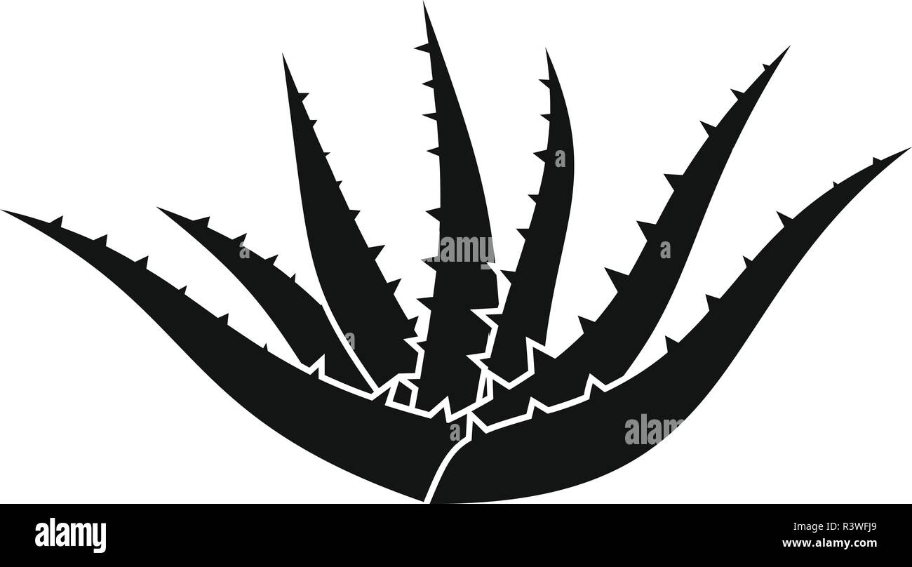 Aloe plant icon. Simple illustration of aloe plant vector icon for web ...